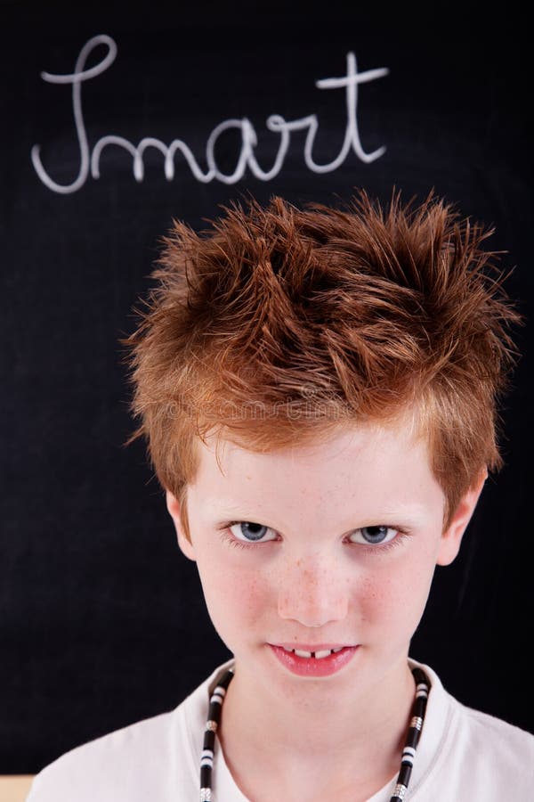 Cute and smart kid stock image. Image of handsome, elementary - 15879727