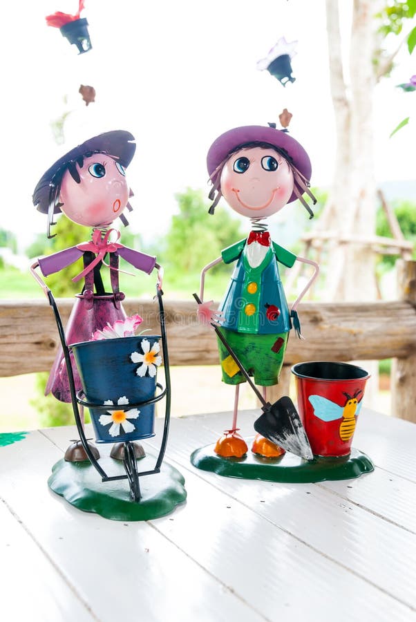 Cute Smile Doll with a Beautiful Basket Stock Photo - Image of ...