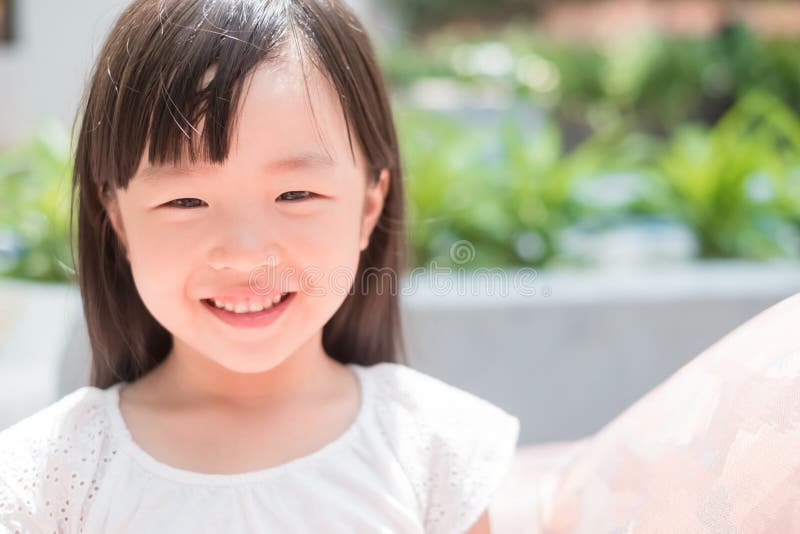 Cute smile happily stock image. Image of sunlight, carefree - 107312327