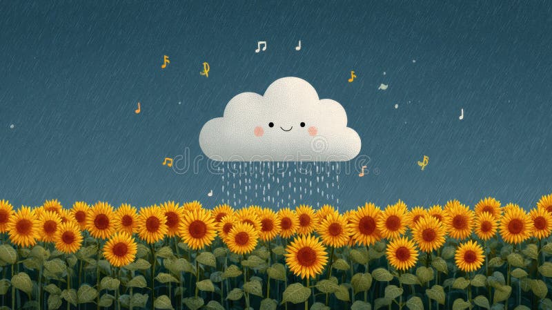 Musical Notes Raining Stock Illustrations – 39 Musical Notes Raining ...