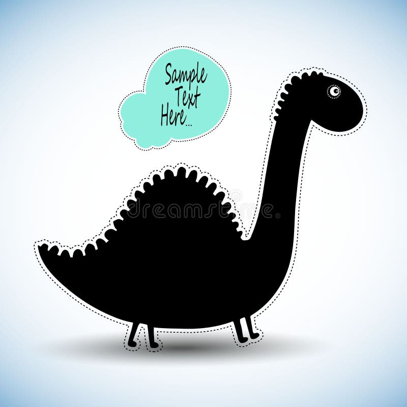 Cute Smiling Dinosaur on a White Background. Stock Vector ...