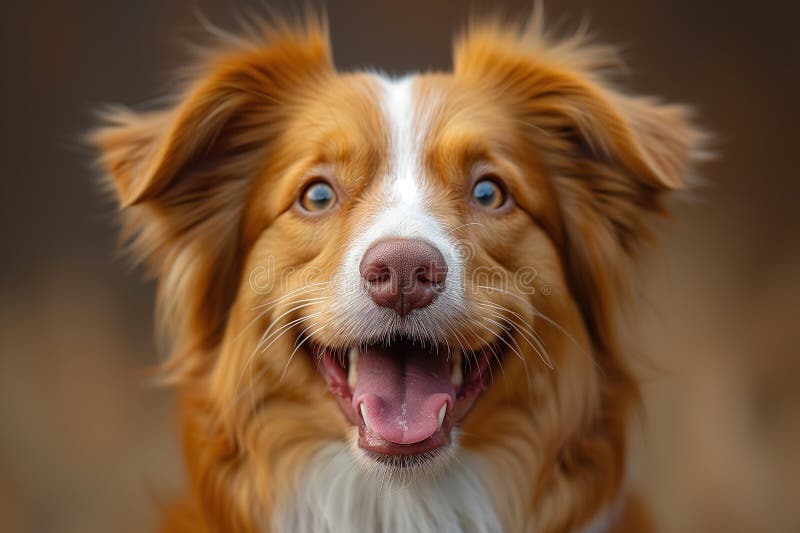 Cute smiling dog stock illustration. Illustration of lovely - 307529901