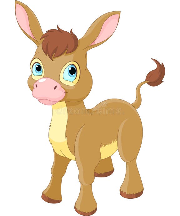 Cute Smiling Donkey Stock Illustrations – 1,209 Cute Smiling Donkey ...