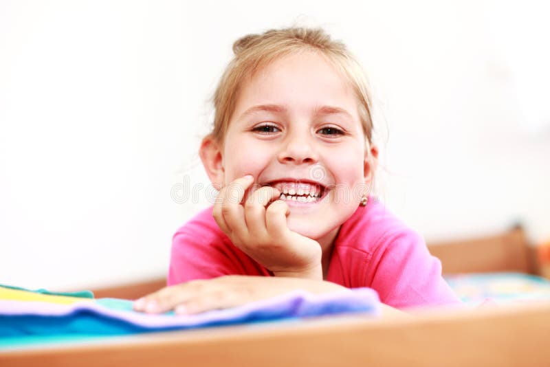 Cute smiling girl stock image. Image of families, emotion - 18102673