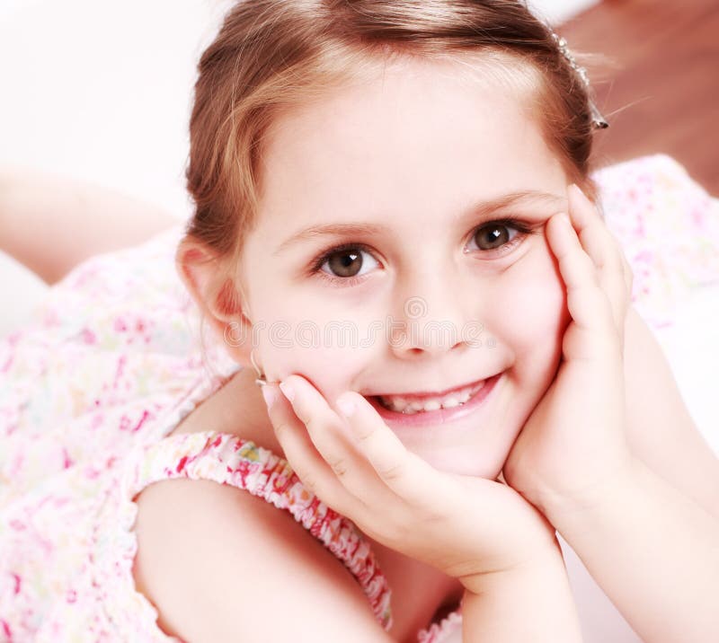 Cute smiling girl stock image. Image of attractive, funny - 9535159