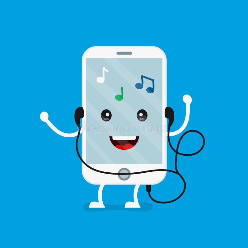 Happy Mobile Phone Mascot Character Stock Vector - Illustration of ... Happy Mobile Phone Mascot Character Stock Vector - Illustration of ...