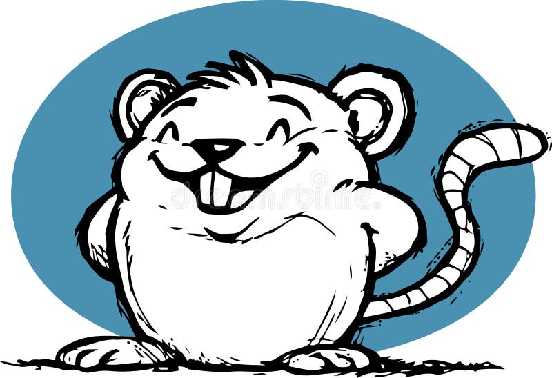 Cute Smiling Rat stock vector. Illustration of sketch - 10281584