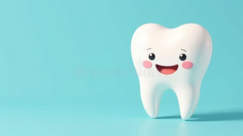 Cute Healthy Shiny Cartoon Tooth Isolated White Background Stock Photos ...