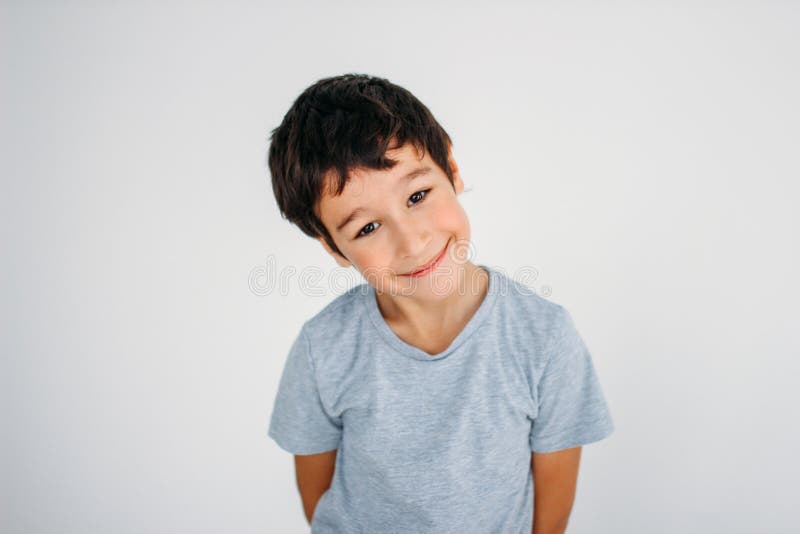 Smiling Tween Girl Reaches Out To Camera Follow Me on Background of ...