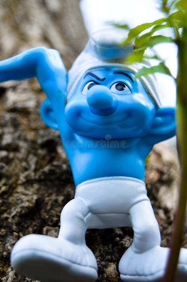 Cute Smurfs in forest editorial image. Image of happy - 89383835