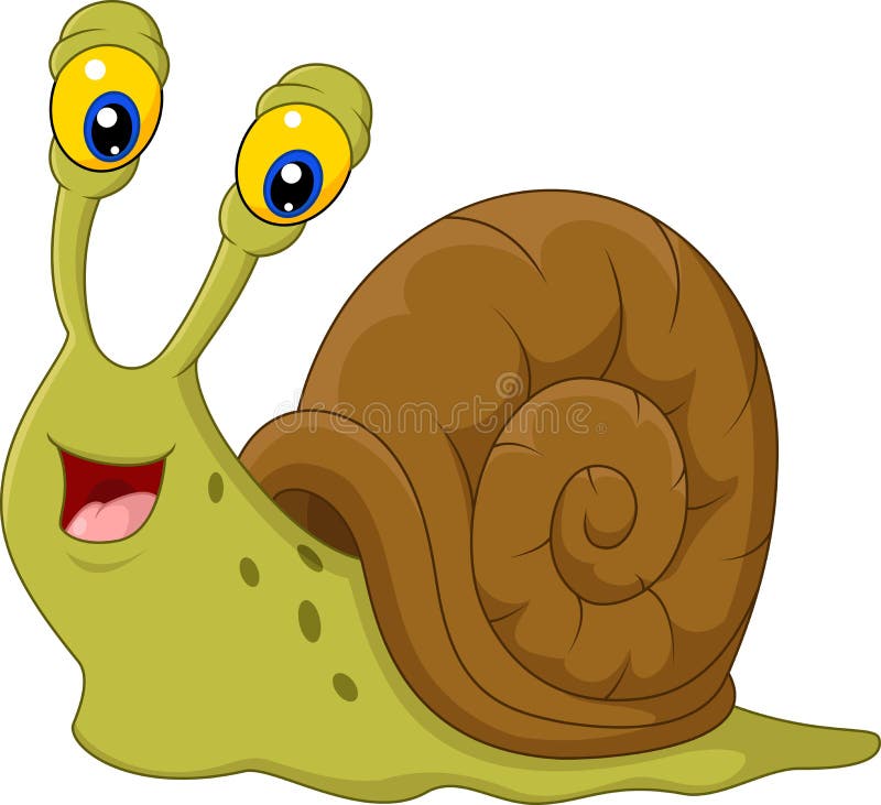 Cute snail cartoon running stock vector. Illustration of cumic - 33242861