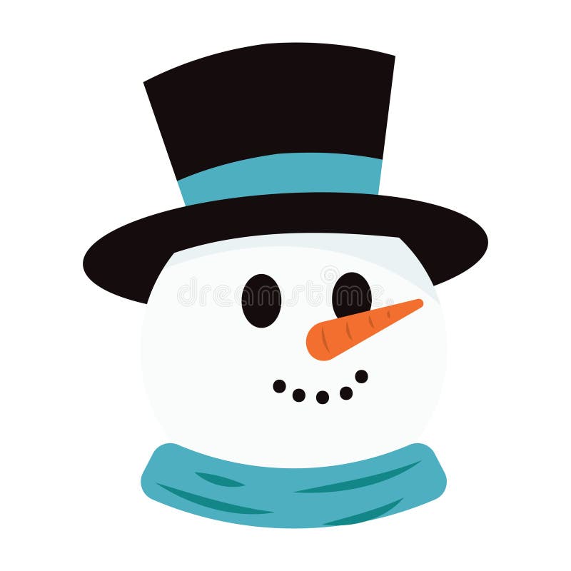 Cute Snowman Christmas Avatar Vector Stock Vector - Illustration of ...