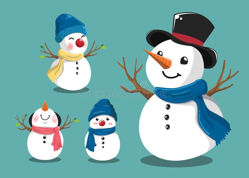 Snowman Emotions Set Stock Illustrations – 289 Snowman Emotions Set ...