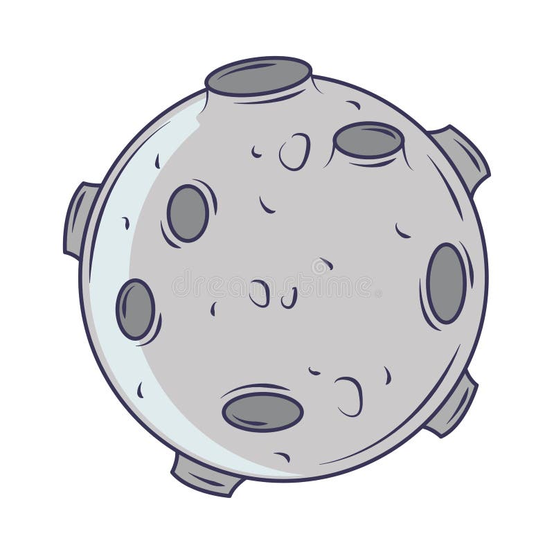 Cute space moon stock vector. Illustration of globe - 212338461