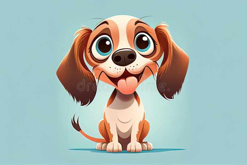 Cute Spaniel Dog Smiling at the Camera - AI Generated Stock ...