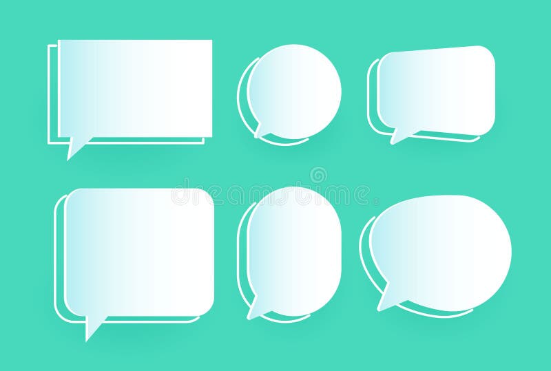 Speech Bubble of Dialogue 3d 3 Stock Illustration - Illustration of ...