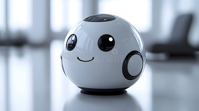 Adorable AI Robot stock image. Image of intelligence - 369464921