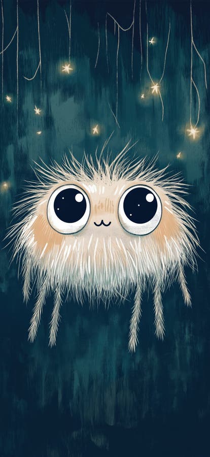 Cute Illustration of a Spider. Cute Spider Greeting Card Stock ...