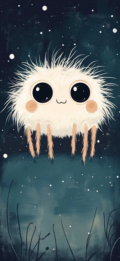 Cute Illustration of a Spider. Cute Spider Greeting Card Stock ...