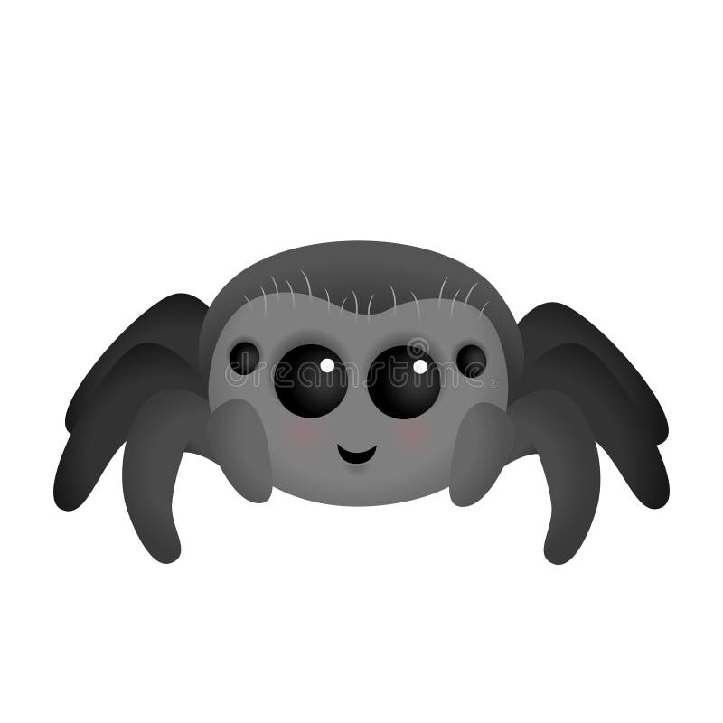Cute spider halloween stock vector. Illustration of danger - 195736611