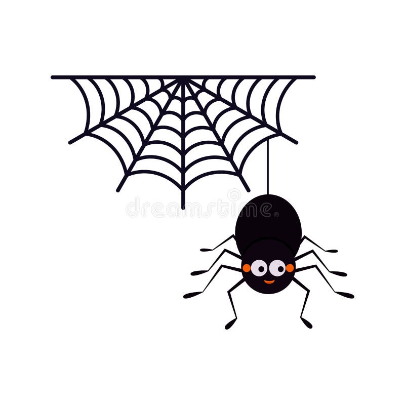 Hanging Spider String Stock Illustrations – 160 Hanging Spider String ...