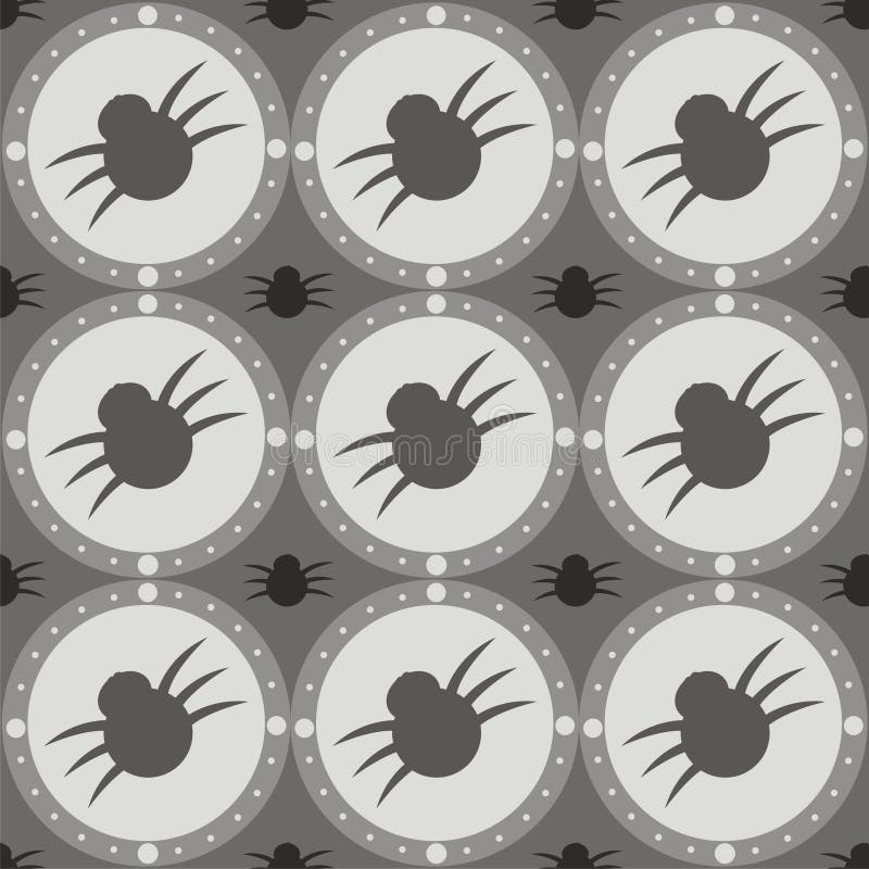 Cute spider pattern stock vector. Illustration of seamless - 15925459