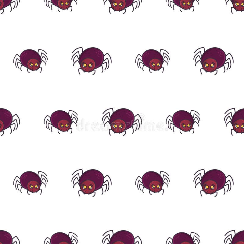 Spider Web Seamless Pattern Stock Vector - Illustration of background ...