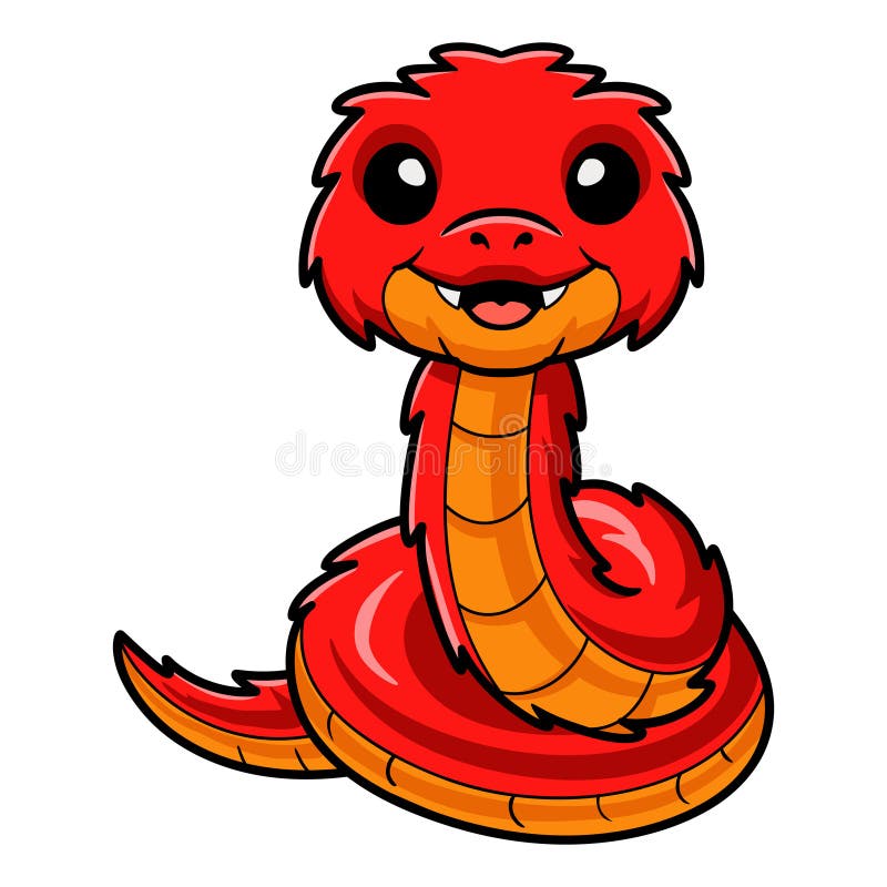 Cute Spiny Bush Viper Cartoon Stock Vector - Illustration of cute ...