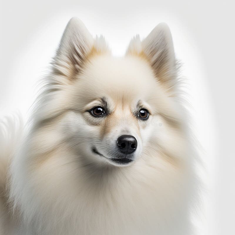 Cute spitz. Generative AI stock illustration. Illustration of arctic ...