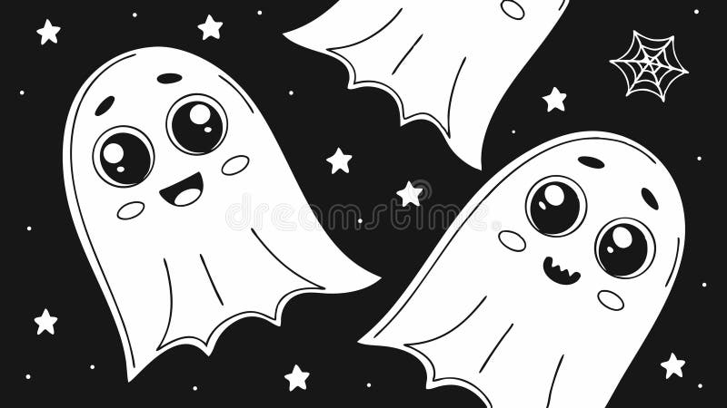 Cute Spooky Ghosts, Halloween Spirits and Friendly Ghost Characters ...