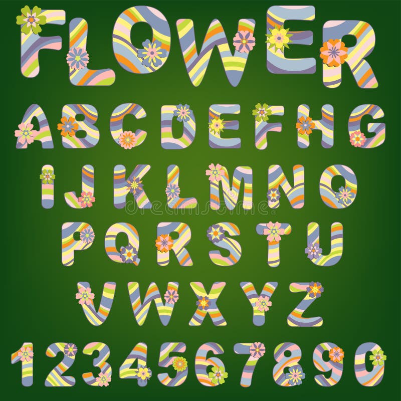 Spring Alphabet Letters M - Z Stock Vector - Illustration of font ... Spring Alphabet Letters M - Z Stock Vector - Illustration of font ...