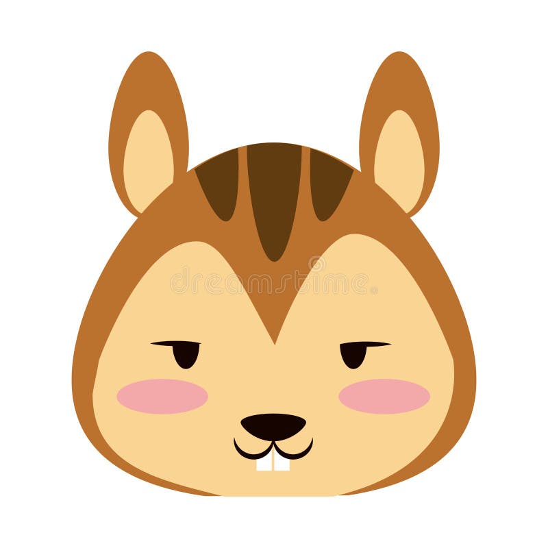 Squirrel head cartoon stock vector. Illustration of mammal - 108756602