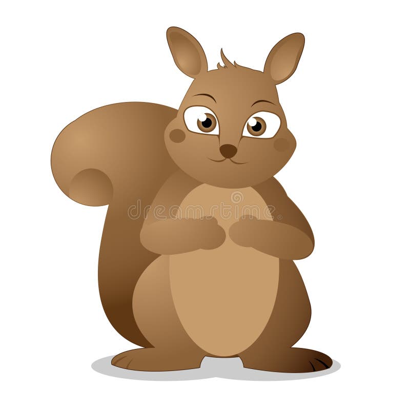 Cute squirrel cartoon stock vector. Illustration of baby - 23267119