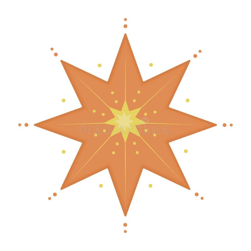 Cute Star, Orange and Yellow Colors Stock Vector - Illustration of ...