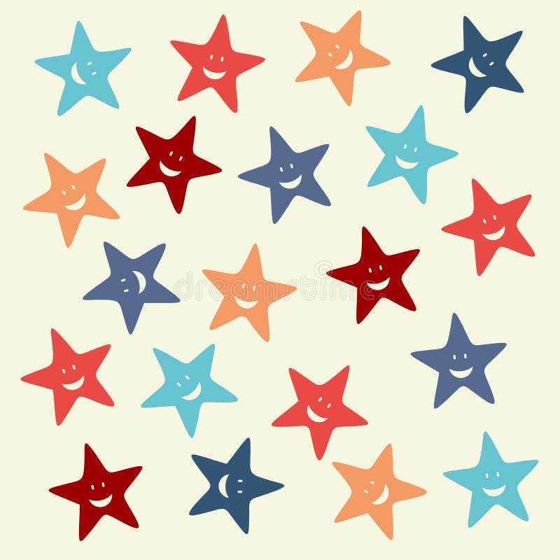 Cute star pattern, Cute star pattern for
