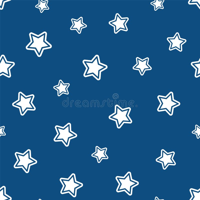 Cute stars random pattern stock vector. Illustration of pattern - 166621925