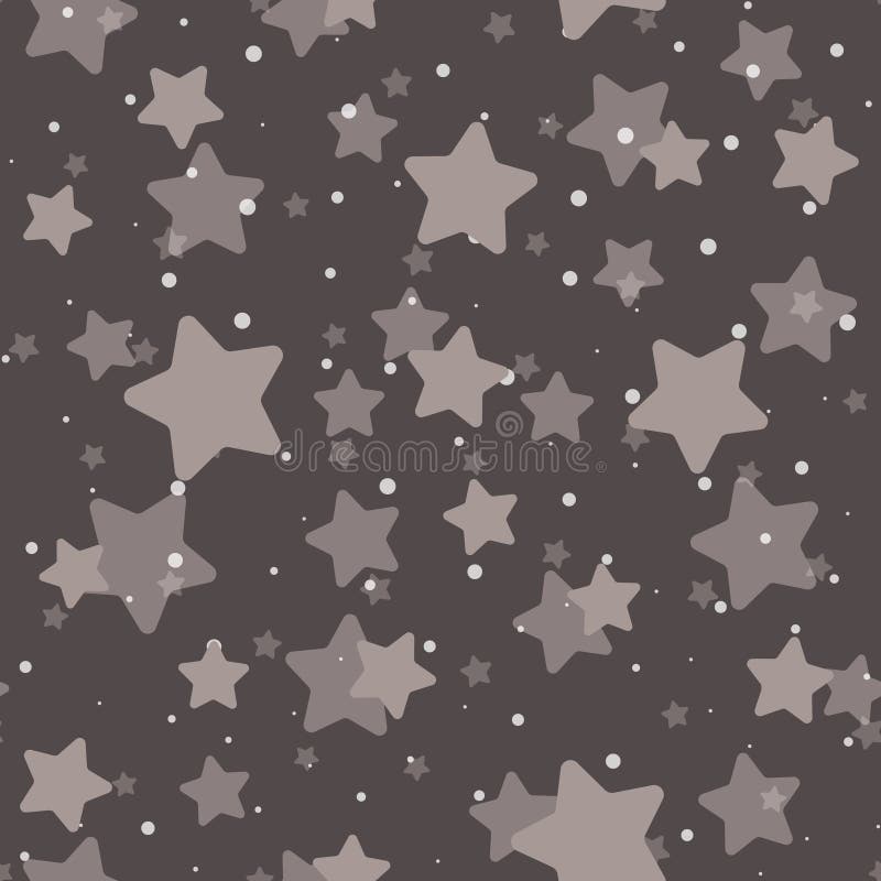 Cute Stars Seamless Pattern with Stars. Boho Childish Texture for ...