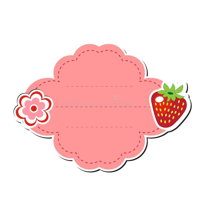 Set of Cute Labels, Stickers, Frames for Text. Kids Tag for Text ...