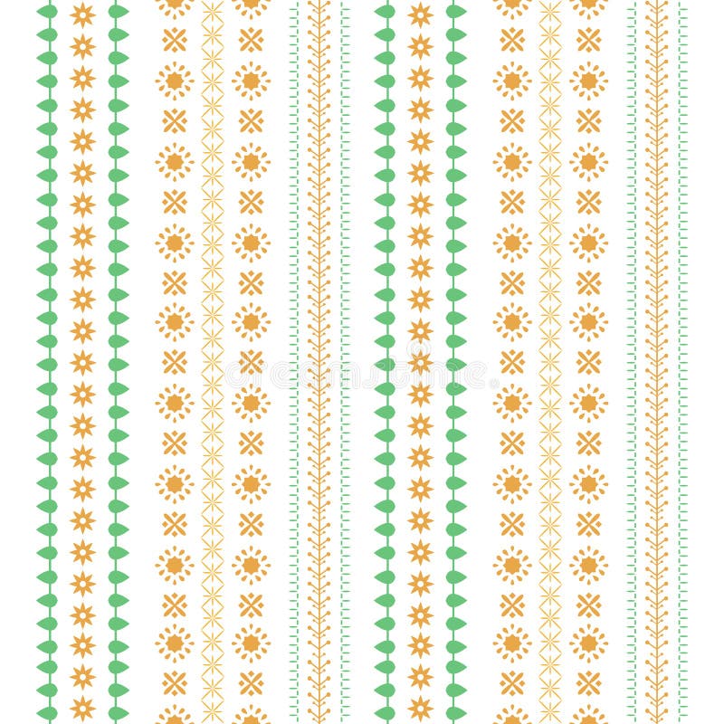 Cute Stitches Embroidery Style for Fabric Cotton Design Stock Vector ...