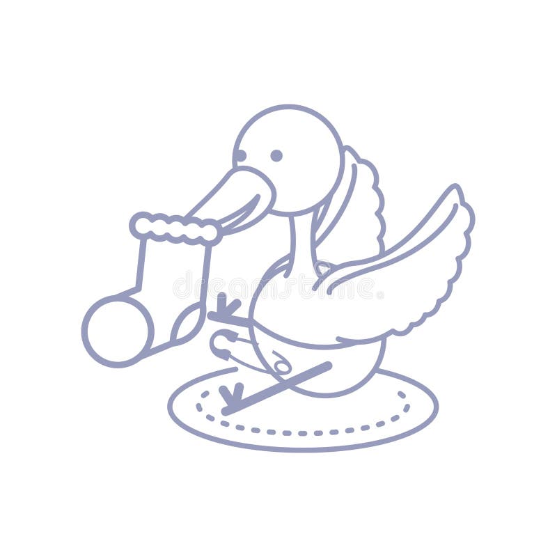 Stork Diaper Stock Illustrations – 469 Stork Diaper Stock Illustrations ...