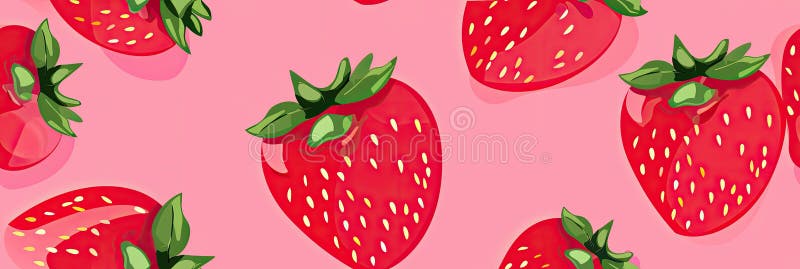 Cute Strawberry Background Strawberry Pattern Vibrant Strawberry ...