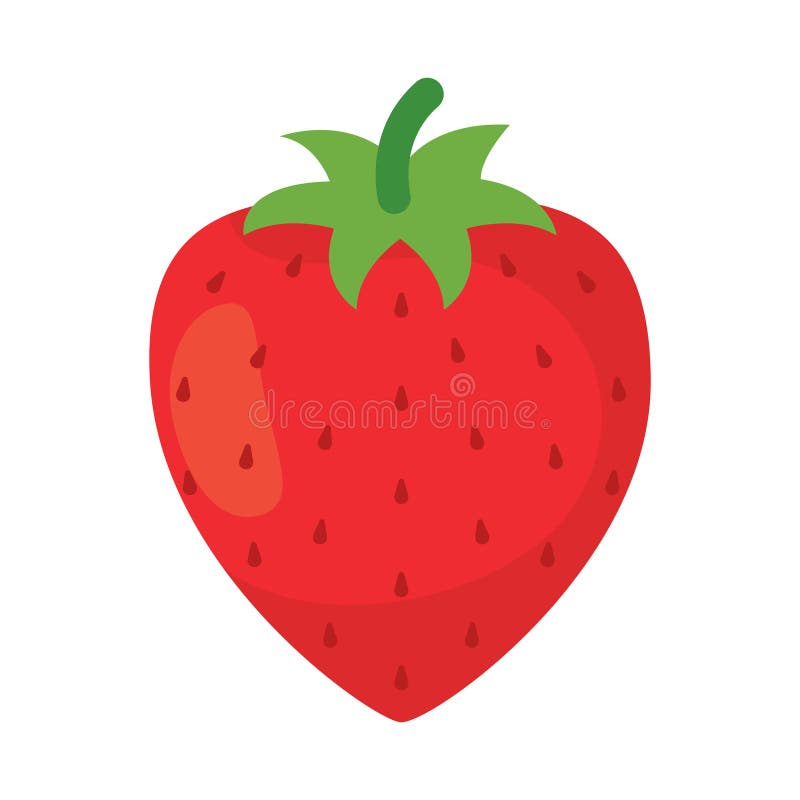 Cute Strawberry Vector. Vector Stock Illustration - Illustration of ...