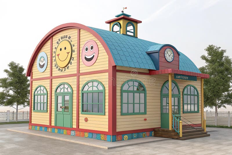 Cute Structure Can Be Use As a School or Some Kind of Funny Building ...