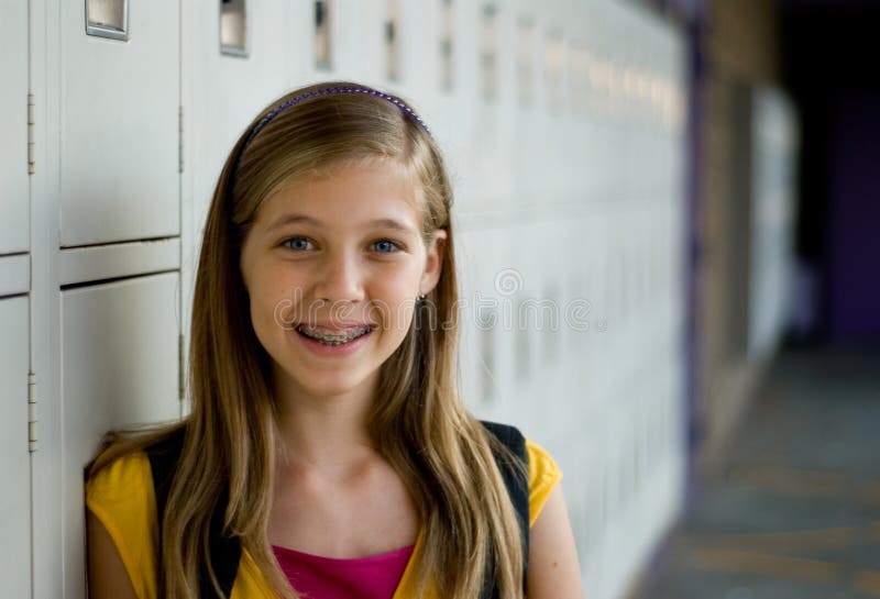 Cute Student stock image. Image of locker, cute, blond - 6438375