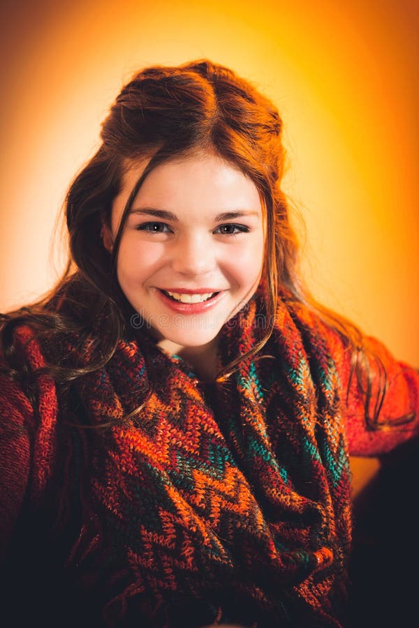 Cute Stylish Caucasian Tween Stock Image - Image of smile, female: 68437051