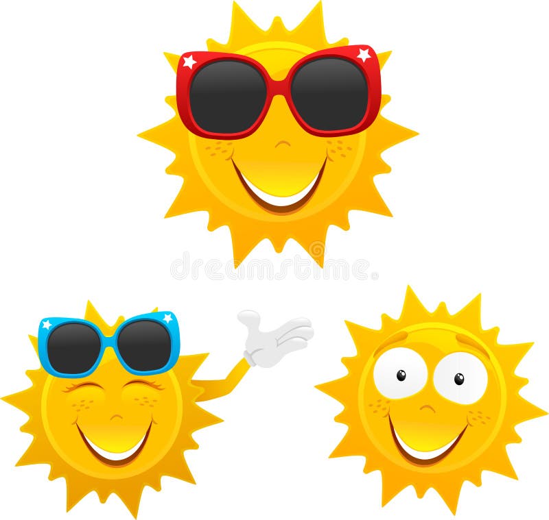 Cartoon Sun With Shades