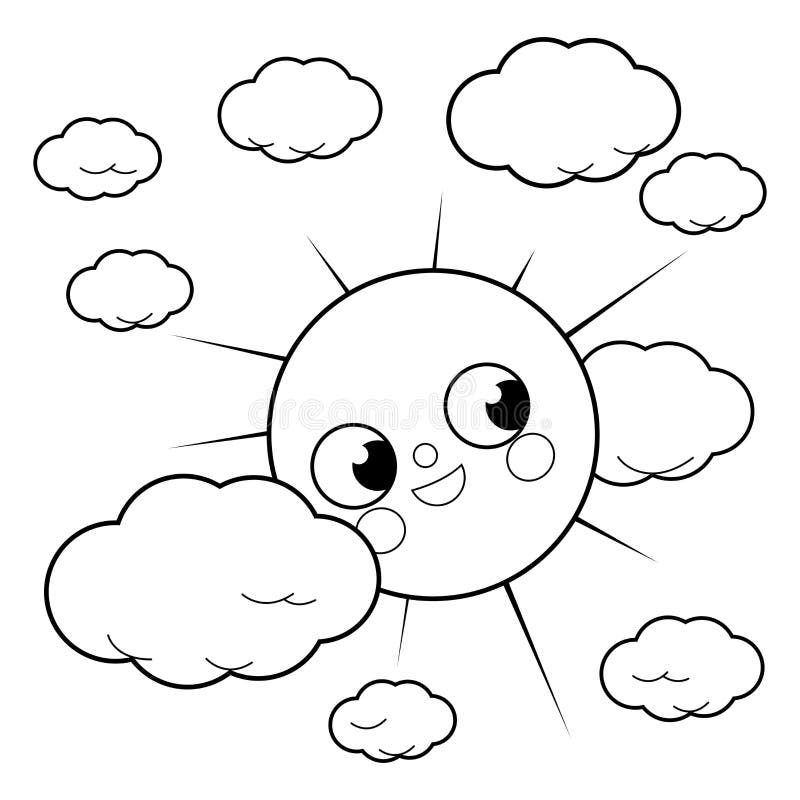 Sunny Weather Coloring Pages