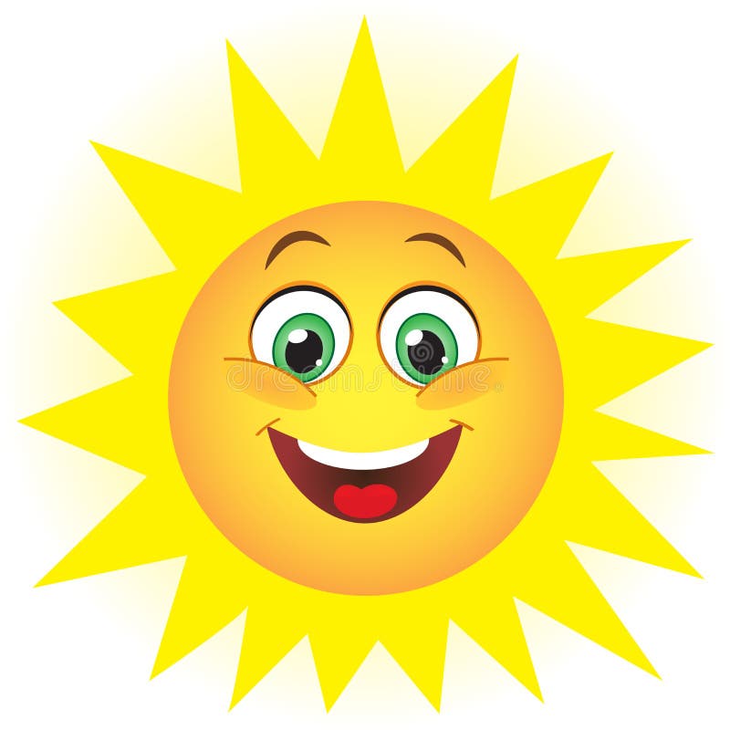 Cute sun stock vector. Illustration of cute, nature, clipart - 40194654