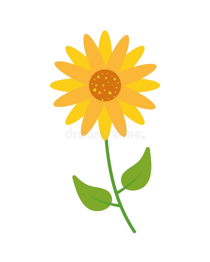 Sunflower garden icon stock vector. Illustration of florist - 213566288