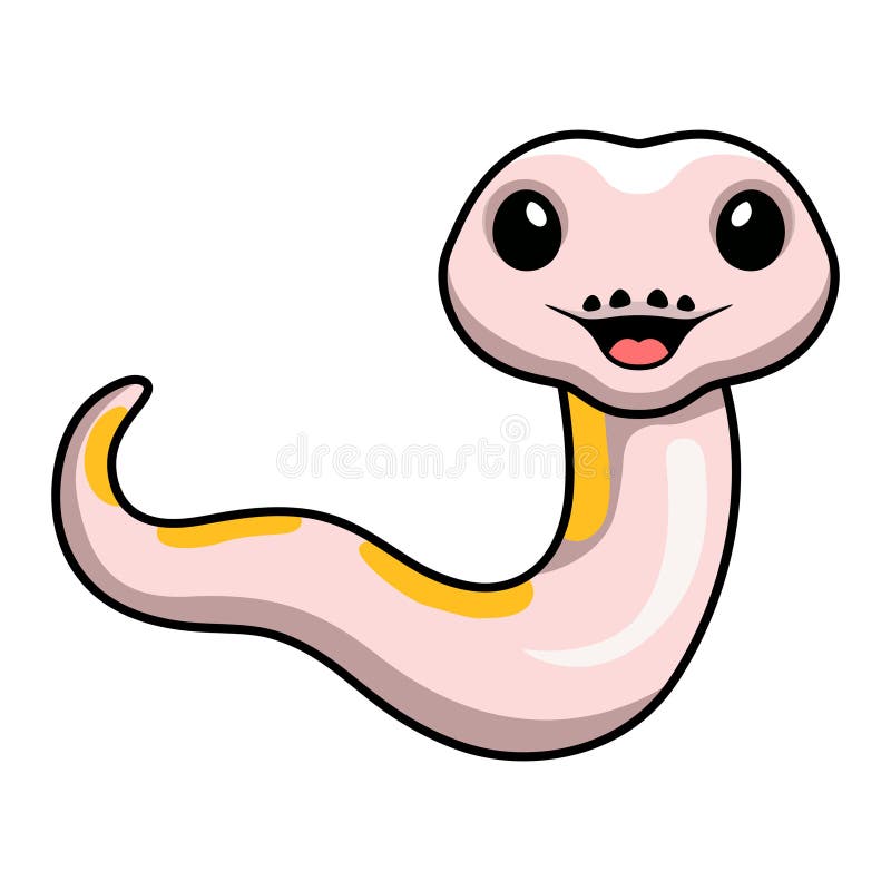 Cute Super Cinnamon Banana Ball Python Cartoon Stock Vector ...
